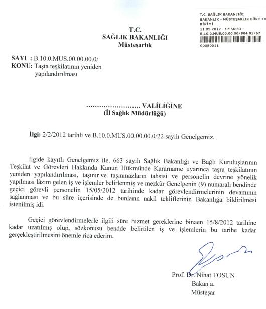 Sağlık Bakanlığı geçici görevlendirme süresini uzattı - Memurlar.Net Sağlık Bakanlığı geçici görevlendirme süresini uzattı - Memurlar.Net